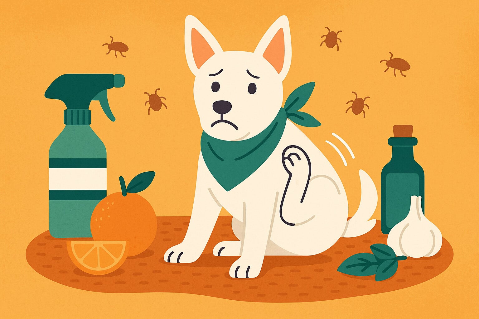 Les puces du chien (15 conseils et remèdes maison pour t'aider)