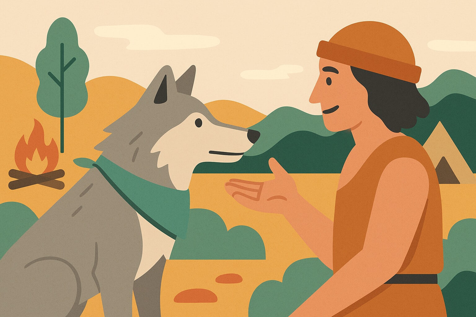 How did the wolf become a dog? (How it all began)